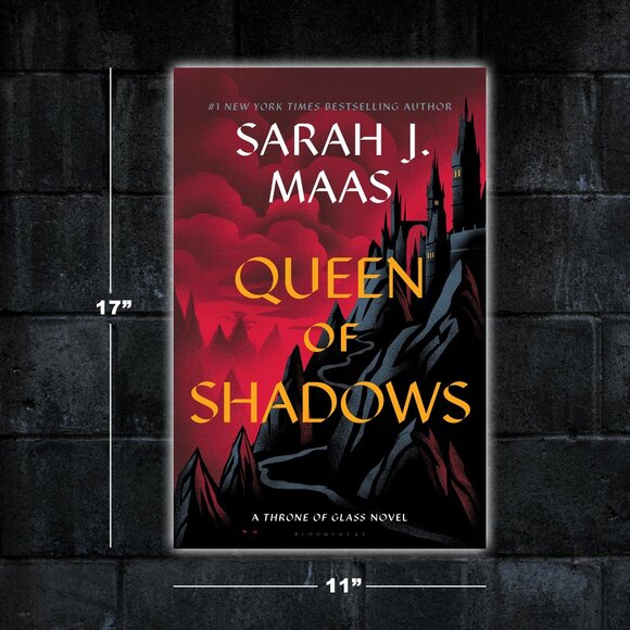 Art | Queen Of Shadows Book Cover Poster 11x17 Wall Art Print Romantasy ...